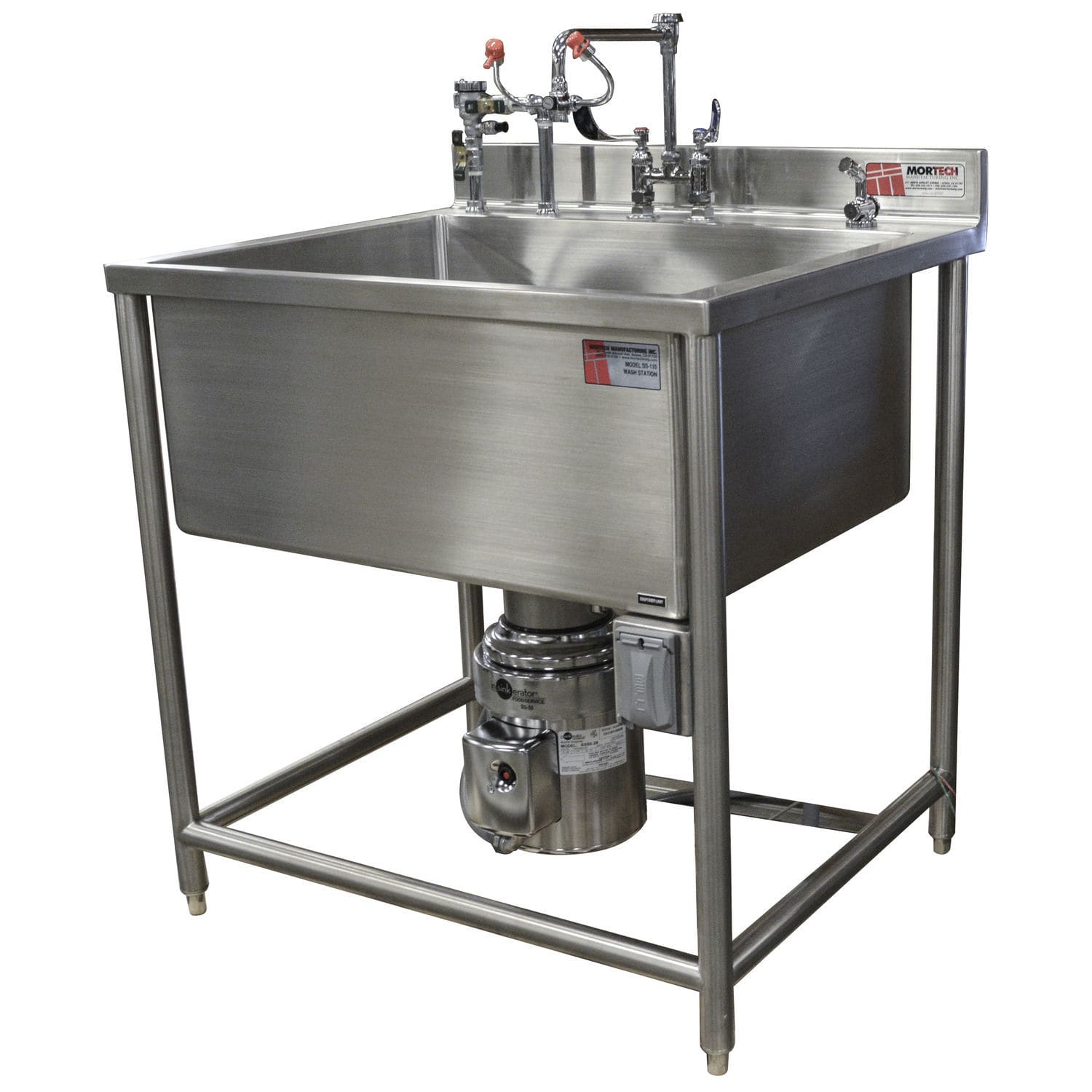 Stainless steel embalming sink - SS110 - Mortech Manufacturing