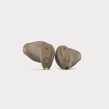 CIC hearing aid - Evoke - Widex - wireless / brown / beige