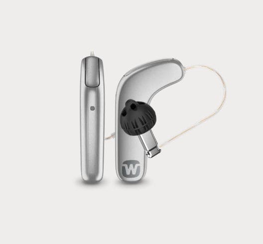 RIC hearing aid - SmartRIC R D - Widex - rechargeable / bluetooth® / black