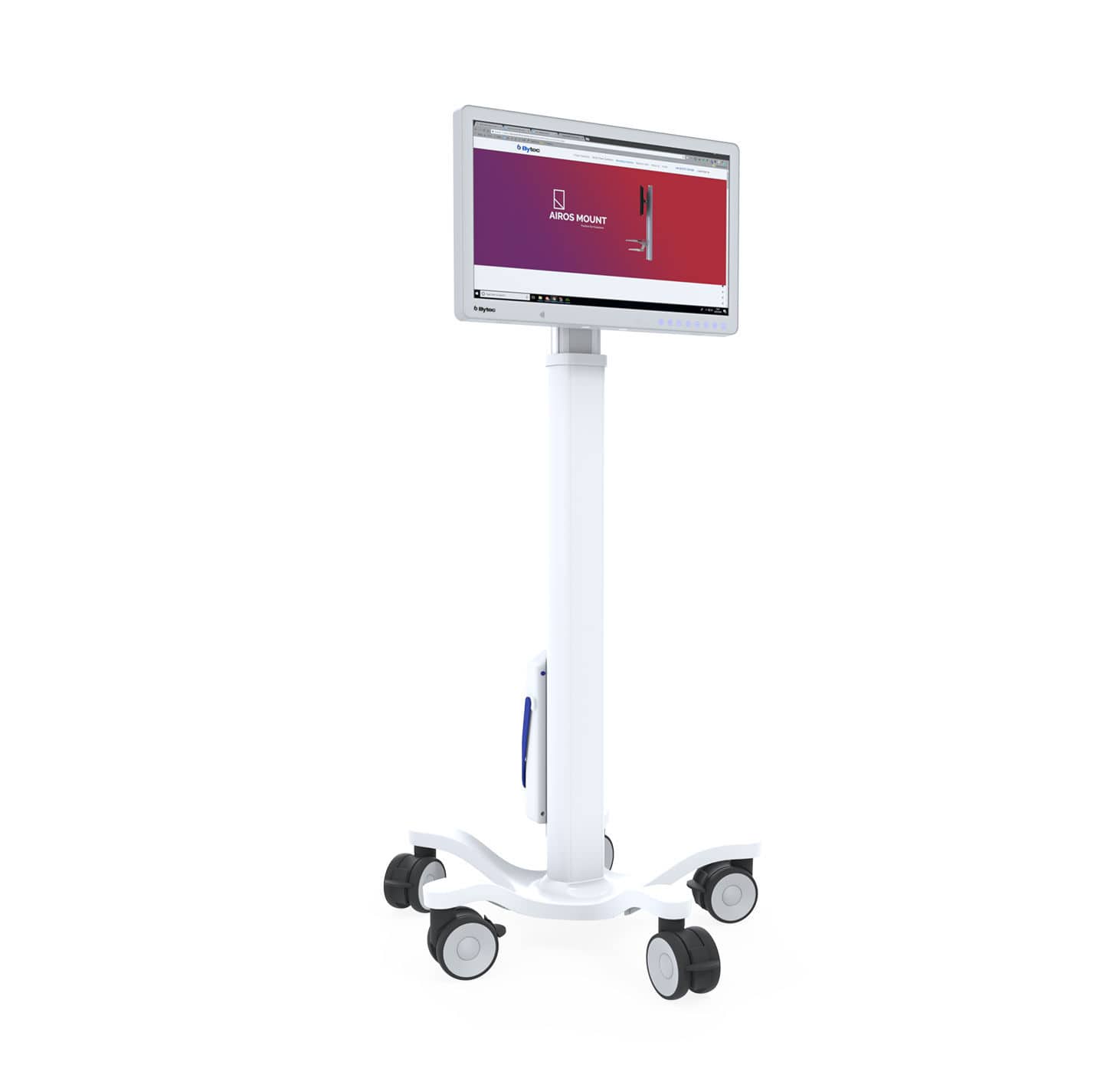 Height-adjustable computer cart - GeniStand - Bytec Healthcare