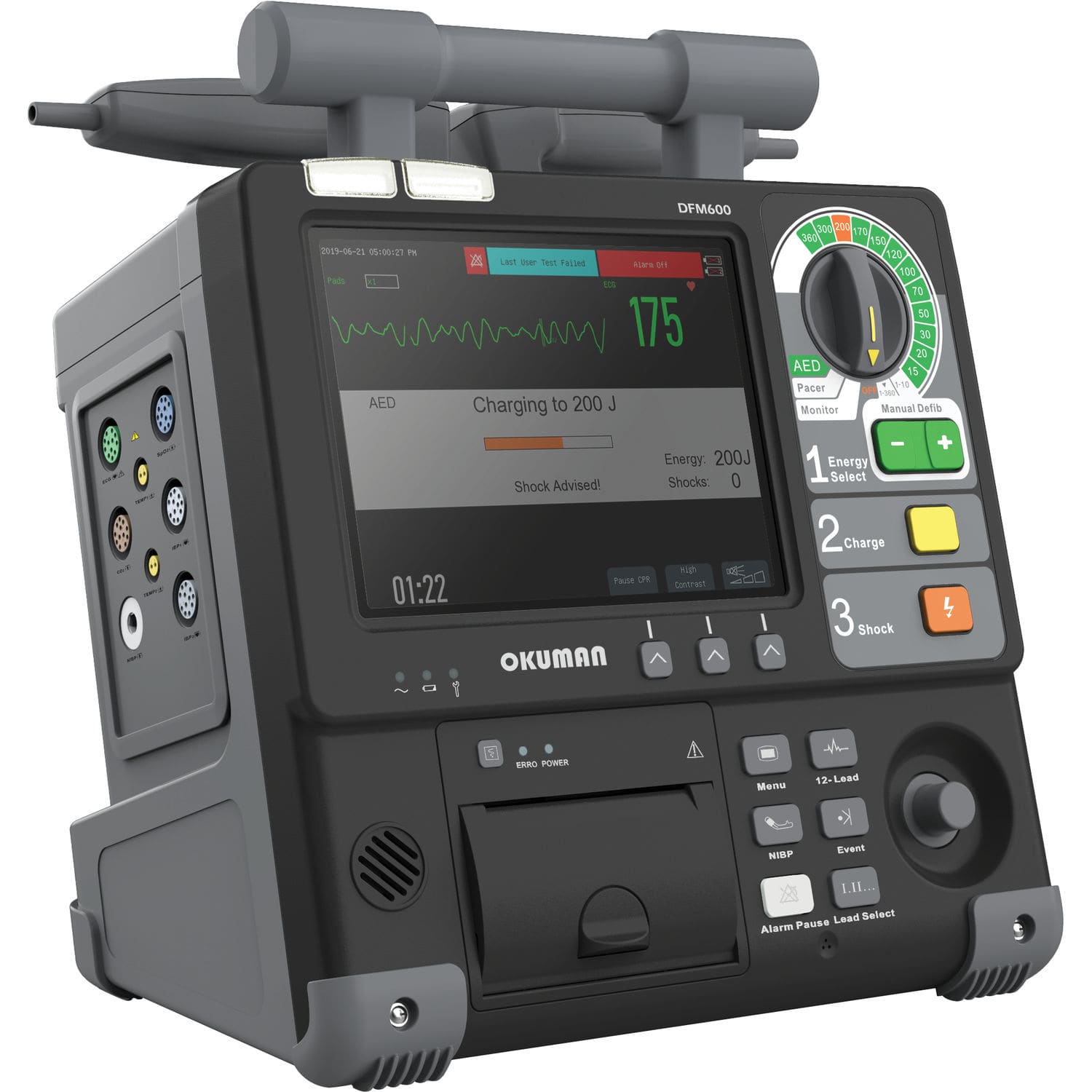 Automatic external defibrillator - DFM 600 - Okuman Medikal Sistemler ...