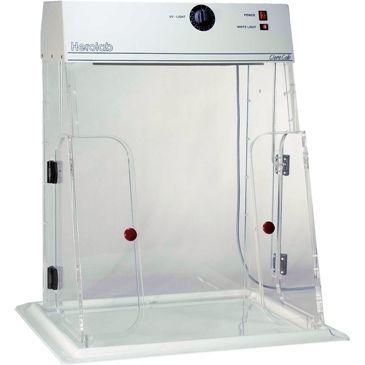 PCR laboratory workstation - CleneCab - Herolab GmbH Laborgeräte - benchtop