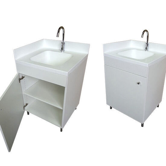 Laboratory bench with sink - MEDICAL PROCESS - custom