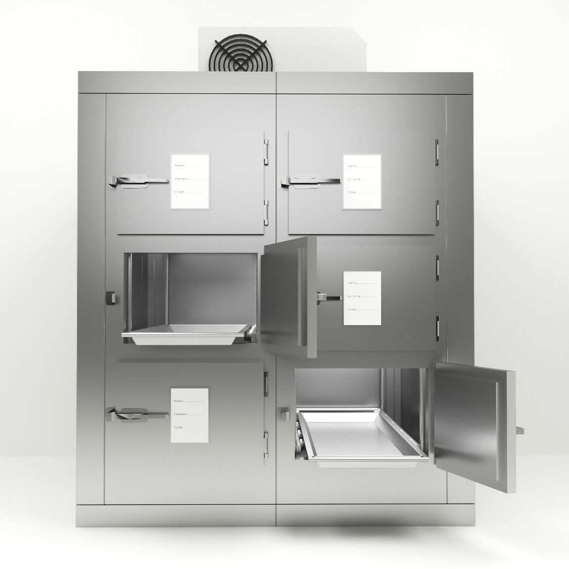 6-body refrigerated mortuary cabinet - KC62 - Hiplaas - front-loading ...