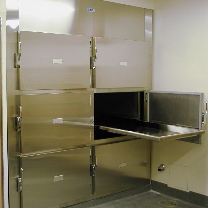 Mortuary stretcher refrigerated mortuary cabinet - Remote Series ...