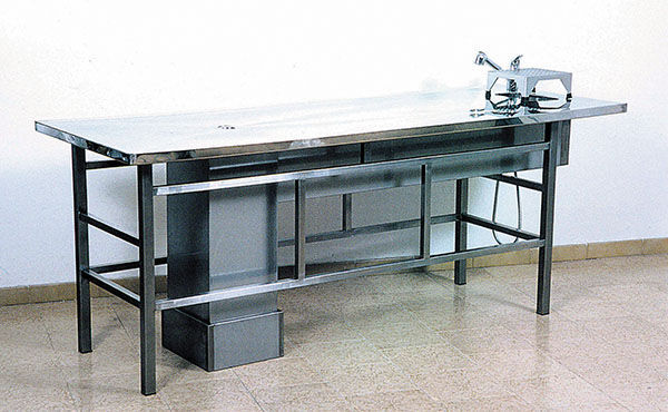Autopsy table - F032001IR - Olivetti - rectangular / stainless steel