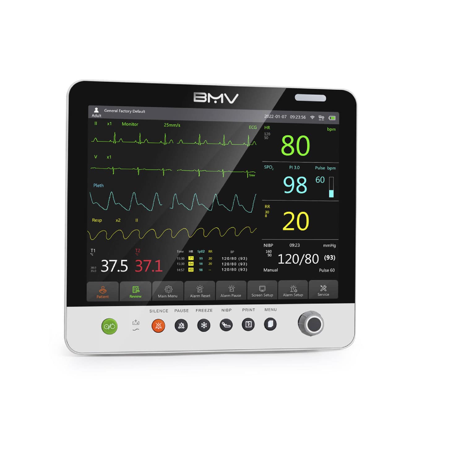 Trolley-mounted multi-parameter monitor - BMO310 Vet - BMV - portable ...