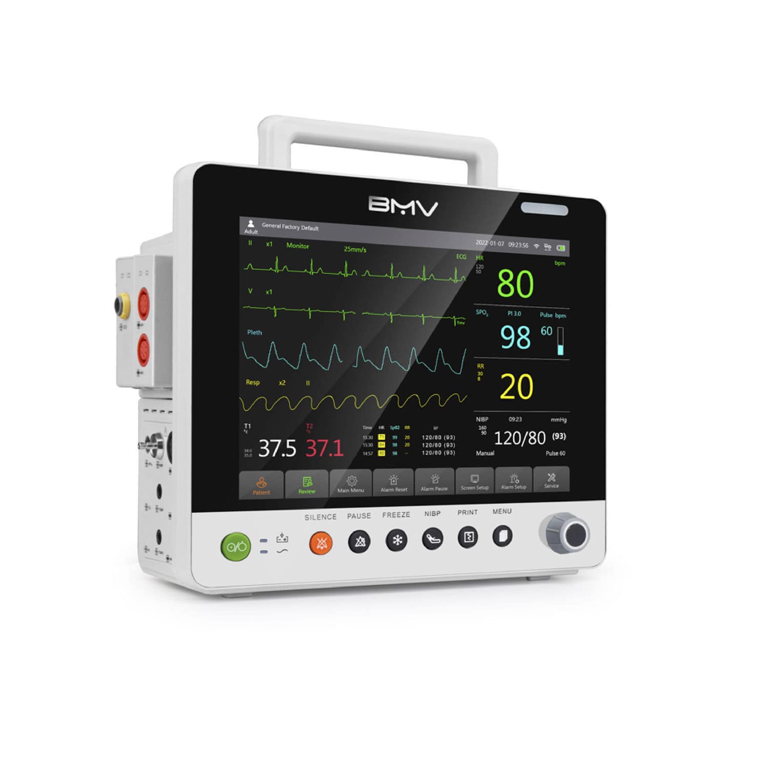Compact patient monitor - BMO220 - BMV - etCO2 / ECG / TEMP