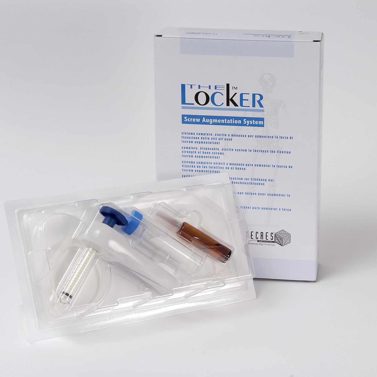Bone cement injection instrument kit - Locker - Tecres - single-use