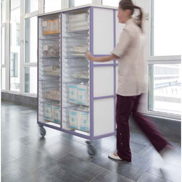 Hospital linen trolley - MH4206S - Medstor GmbH - laundry / transport ...