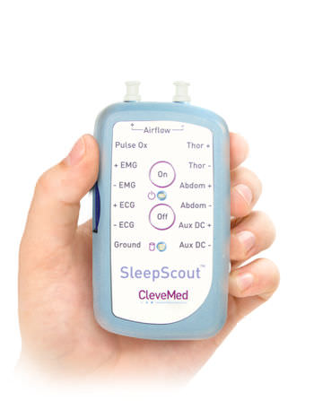 9-channel polysomnograph - SleepScout™ - CleveMed - with EEG monitoring