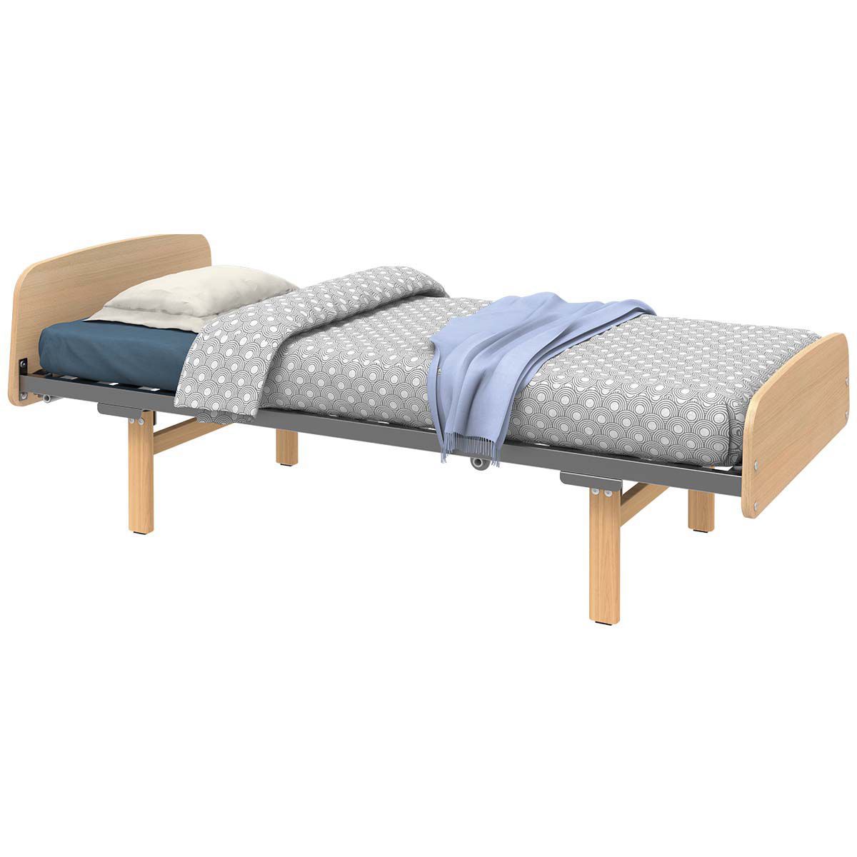 Psychiatric bed / medical / manual / on casters - SANA400 - MMO+