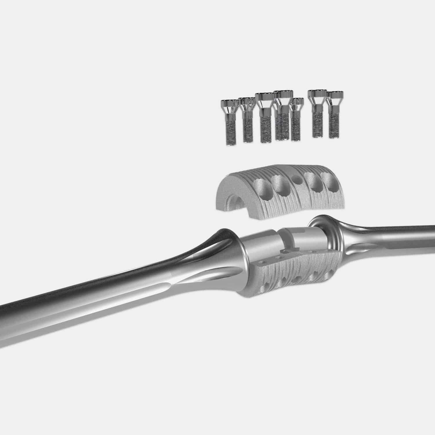 Femoral intramedullary nail - OsteoBridge™ - Merete - tibia / titanium