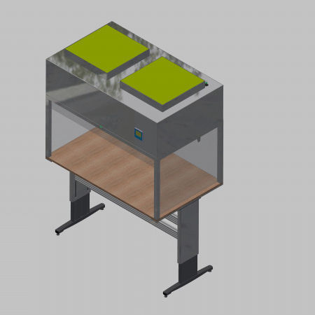 Table laminar flow module - 58154 - Inertec - vertical