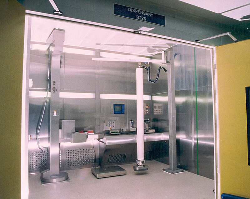 Powder handling booth - ClearSphere - containment / for powder weighing ...