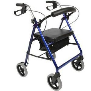 4-caster rollator - 312060 - Mobilex A/S - with armrests / with basket ...