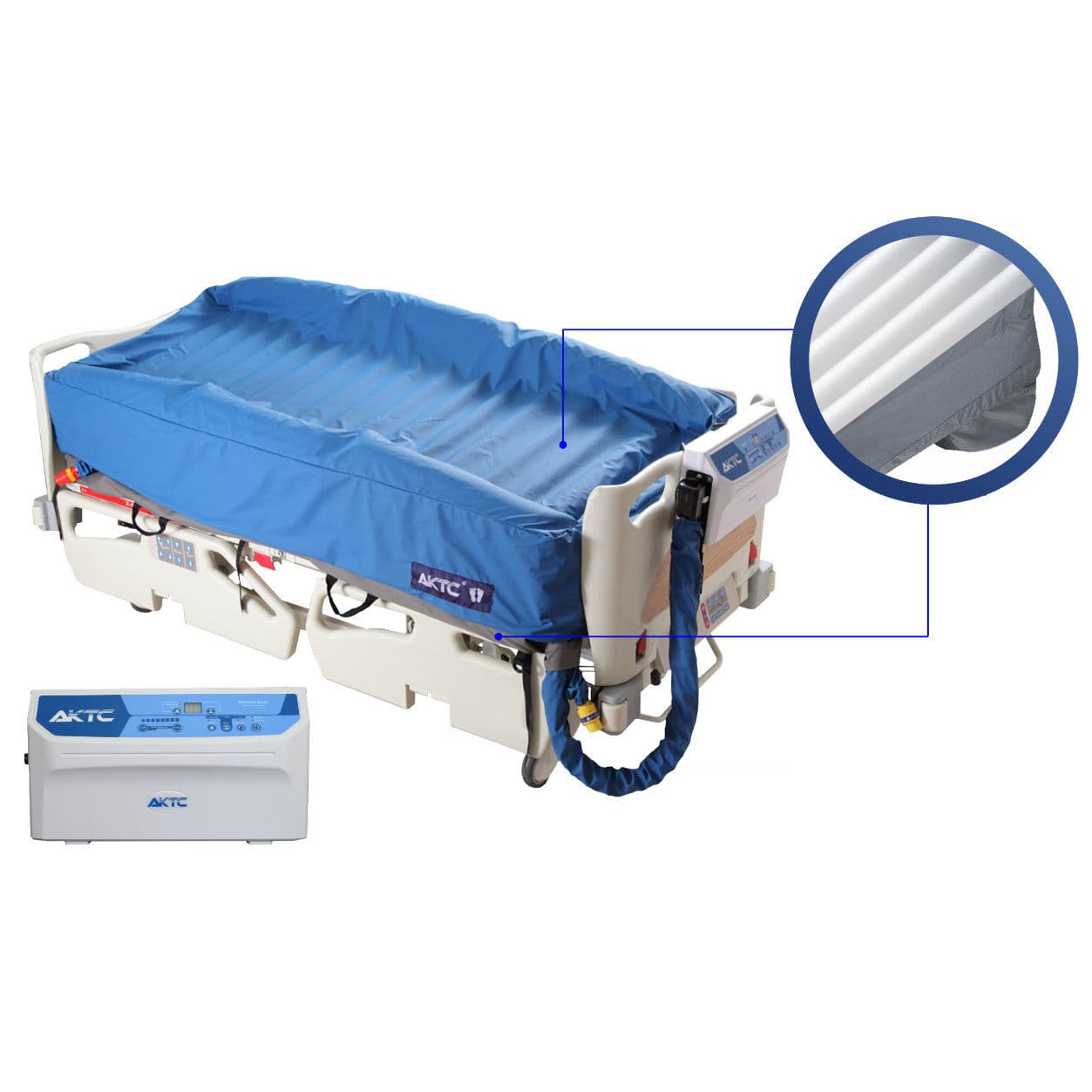 Hospital bed mattress - Optimal Dual Turn - Air Kinetic Technologies ...