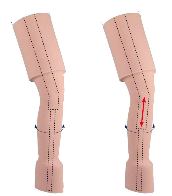 Thigh cosmetic prosthesis cover - F851 - Janton - calf / adult