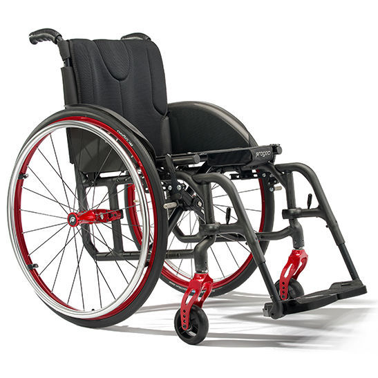 Manual wheelchair - Vario - PROGEO - outdoor / indoor / folding