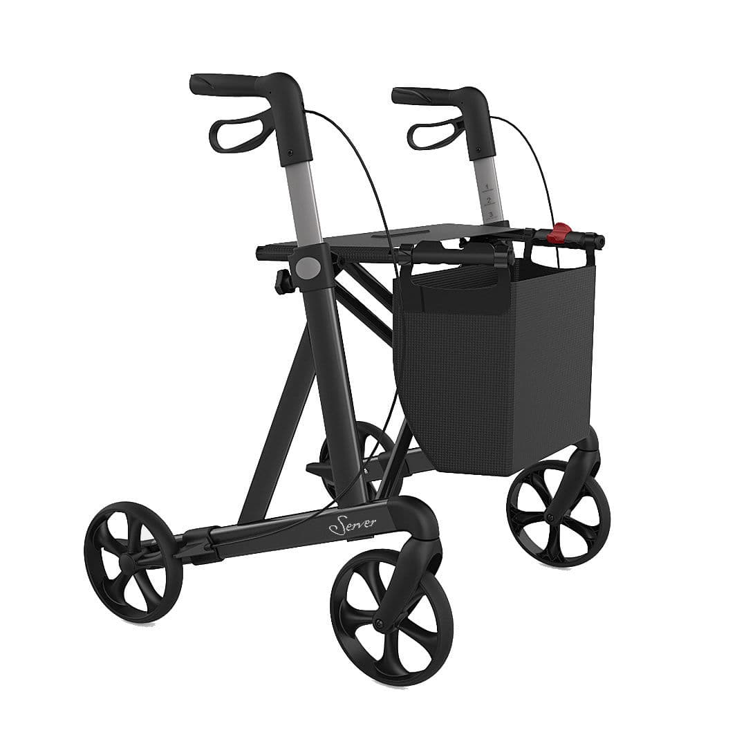 4-wheel rollator - Server HD - Rehasense Europe - with basket / height ...