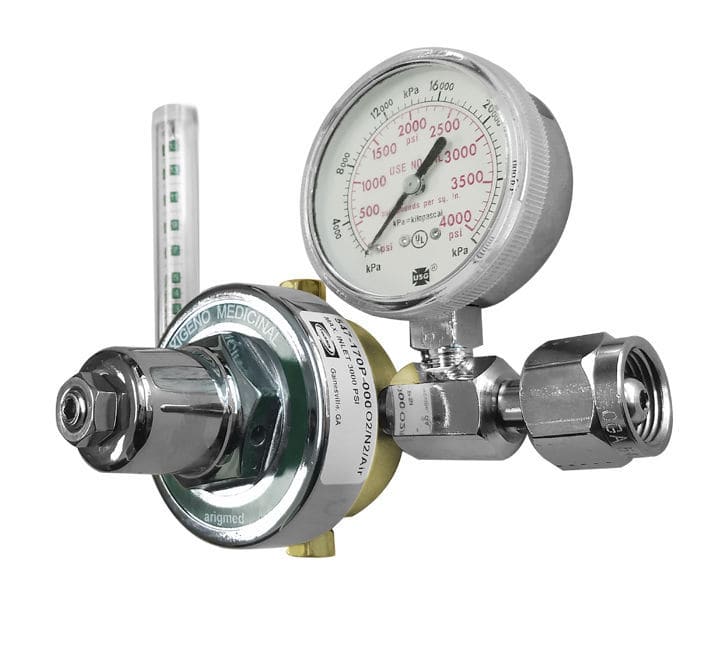 Oxygen pressure regulator - Arigmed - single-stage / with flow selector