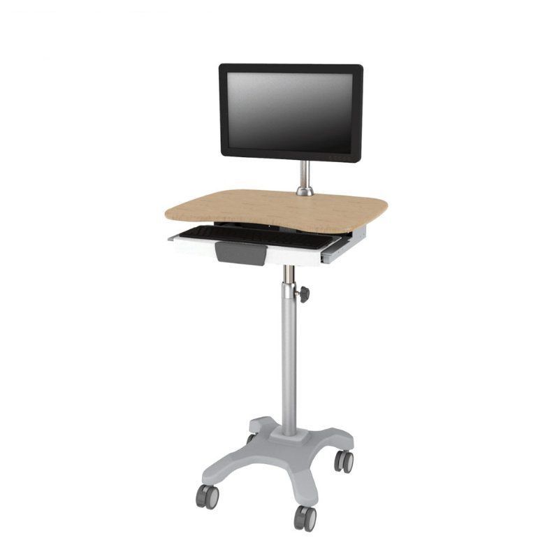 Height-adjustable computer cart - BAW-005X - Rollsys