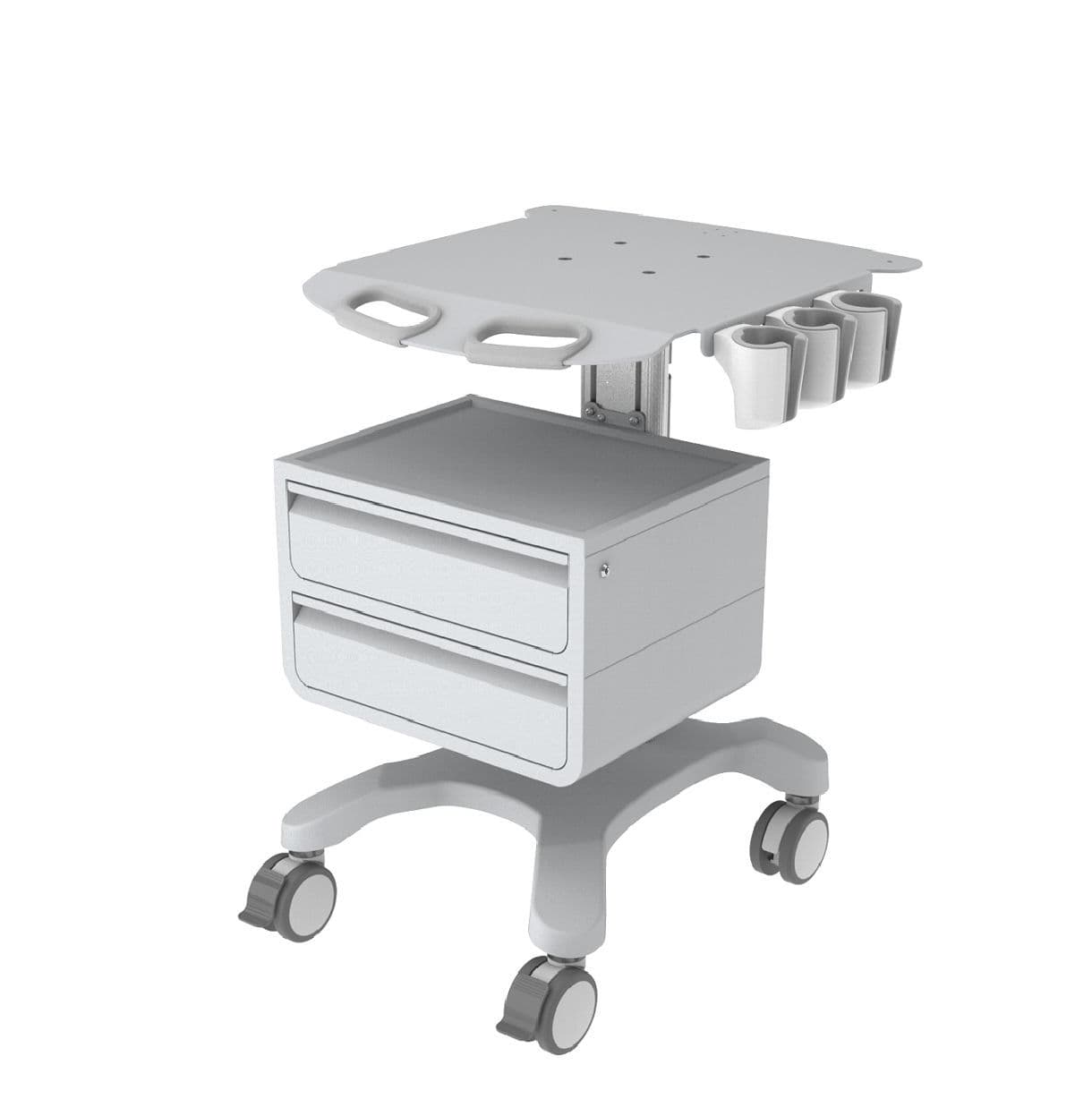 Ultrasound system cart - UC-008T - Rollsys - medical / transport / storage