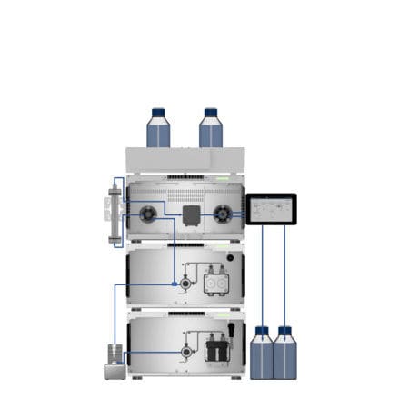 HPLC chromatography system - AZURA Prep. 500/1000 - KNAUER - pilot / UV