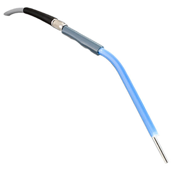 Suction cannula - Saber Frazier™ - Invuity - Frazier / curved