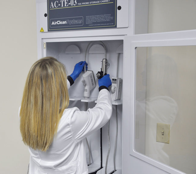Probe cabinet - TEE - Airclean Systems - hospital / 1-door