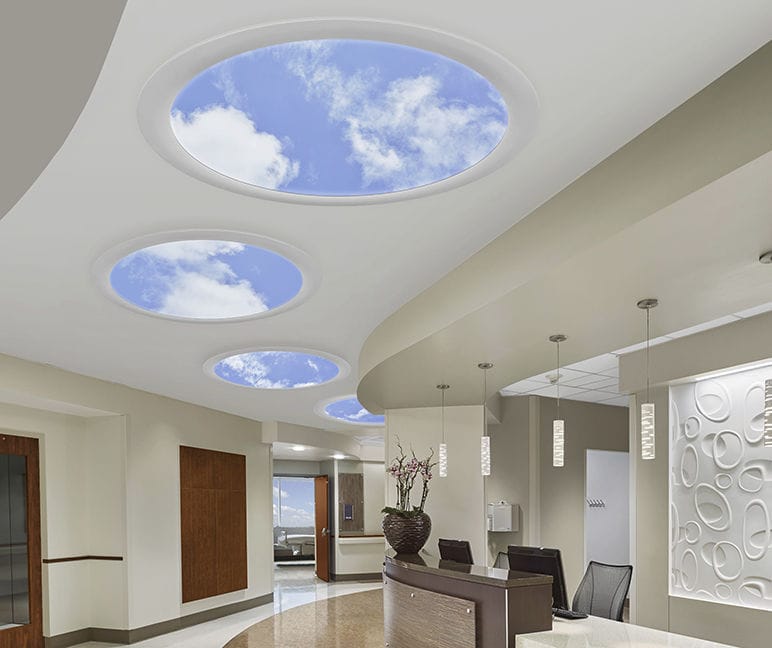 Ceiling-mounted LED panel - Aperture ™ - Sky Factory - with graphic ...