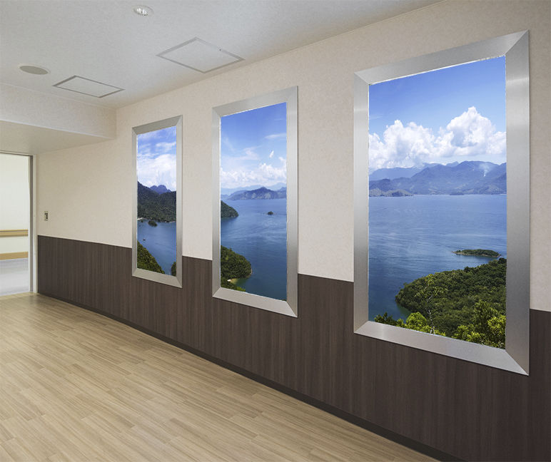 Wall-mounted LED panel - Luminous Virtual Windows™ - Sky Factory ...