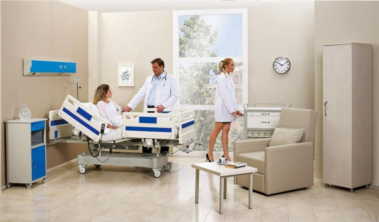 Medical bed - P-2M-001 - PROMEK - hospital / electric / Trendelenburg