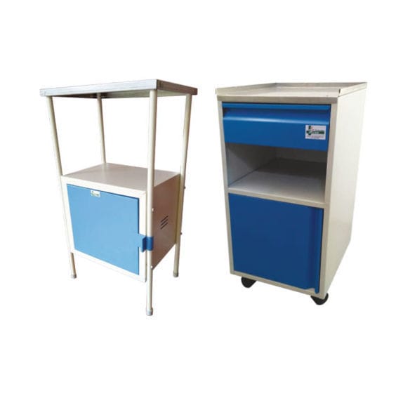 Bedside locker on casters - Shree Hospital Equipments - with drawers
