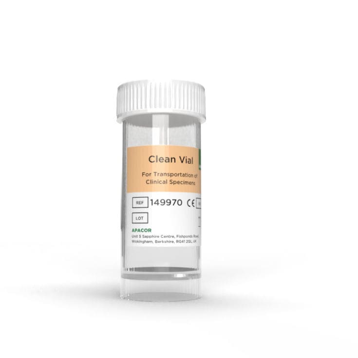 Sample transport vial - Apacor Ltd. - for parasitology / single-use