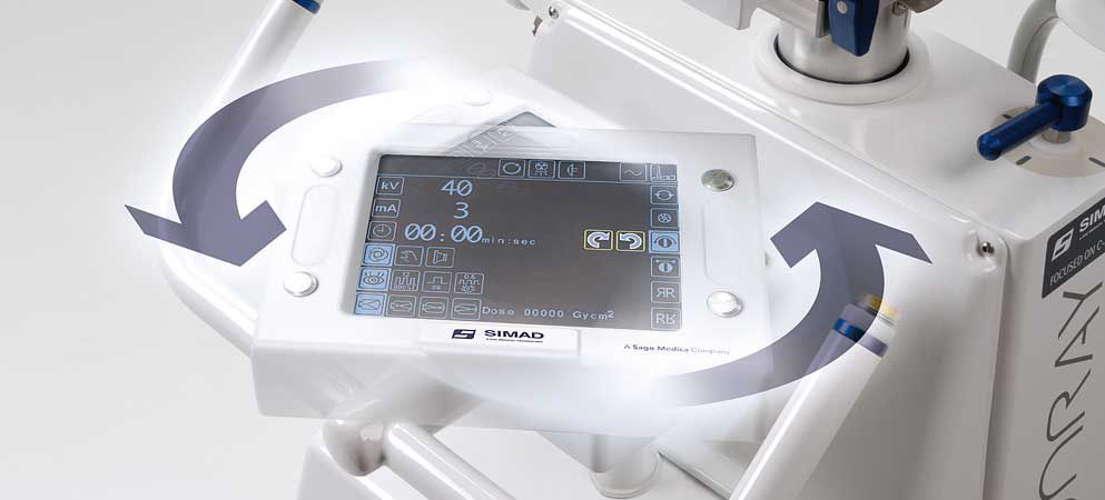 Mobile C-arm - MOONRAY DUAL - SIMAD - with video column