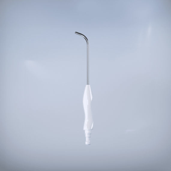 Suction cannula - S446 - Single Use Surgical - curved