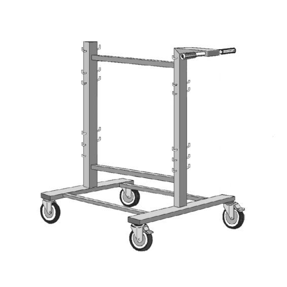 Storage rack - WZ series - SMS spółka z o.o. - mobile / stainless steel