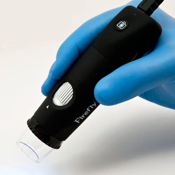 Video dermatoscope - DE300 - Firefly Global - white LED / computer ...