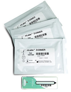 Thrombosis test strip - mLabs® D-Dimer - Micropoint BioScience Inc. - D ...
