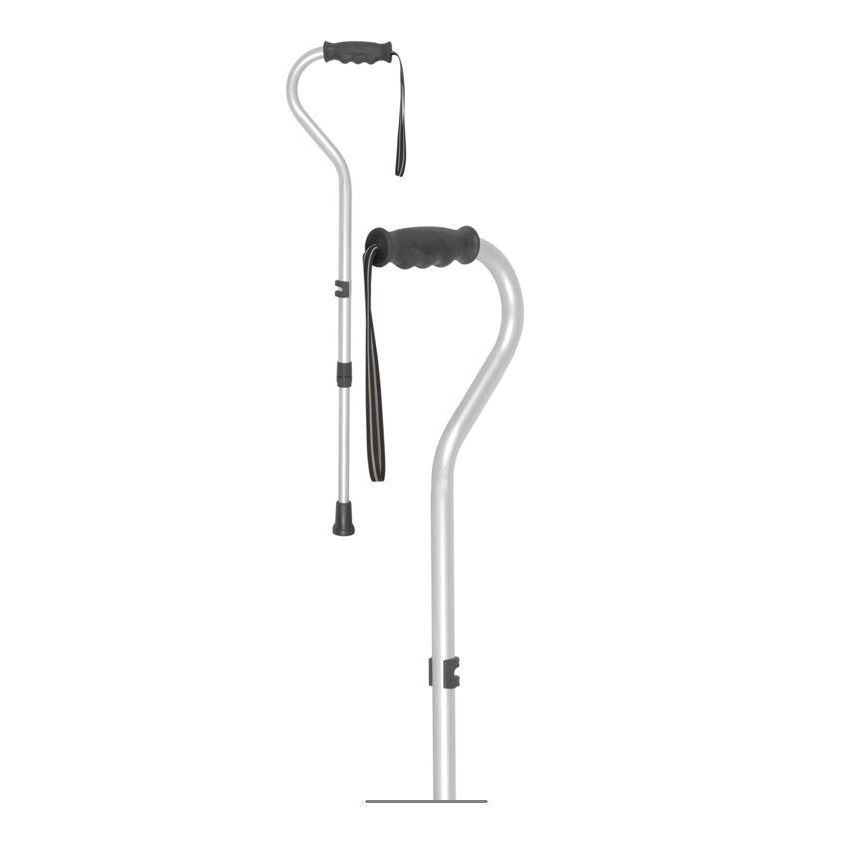Walking stick with offset handle - 12/MR.Ł - Mikirad - height-adjustable
