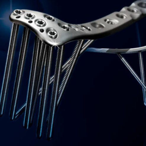 Tibia compression plate - OSTEONIC - locking / metallic