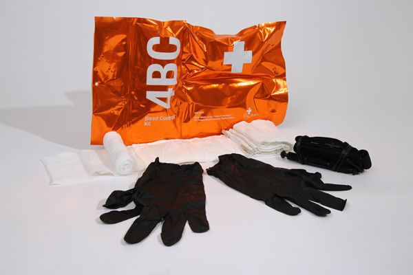 First aid medical kit - 4BC - PerSys Medical - with glove / sterile