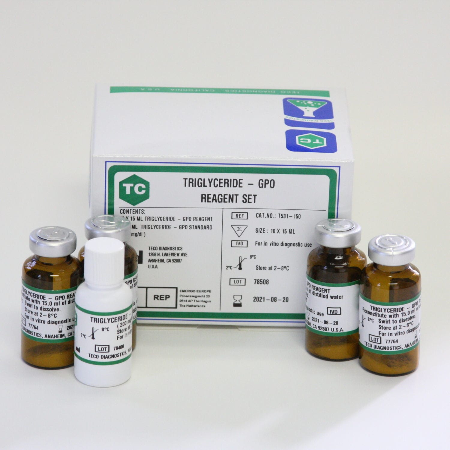 Solution reagent kit - T531-150 - Teco Diagnostics - blood sample / for ...