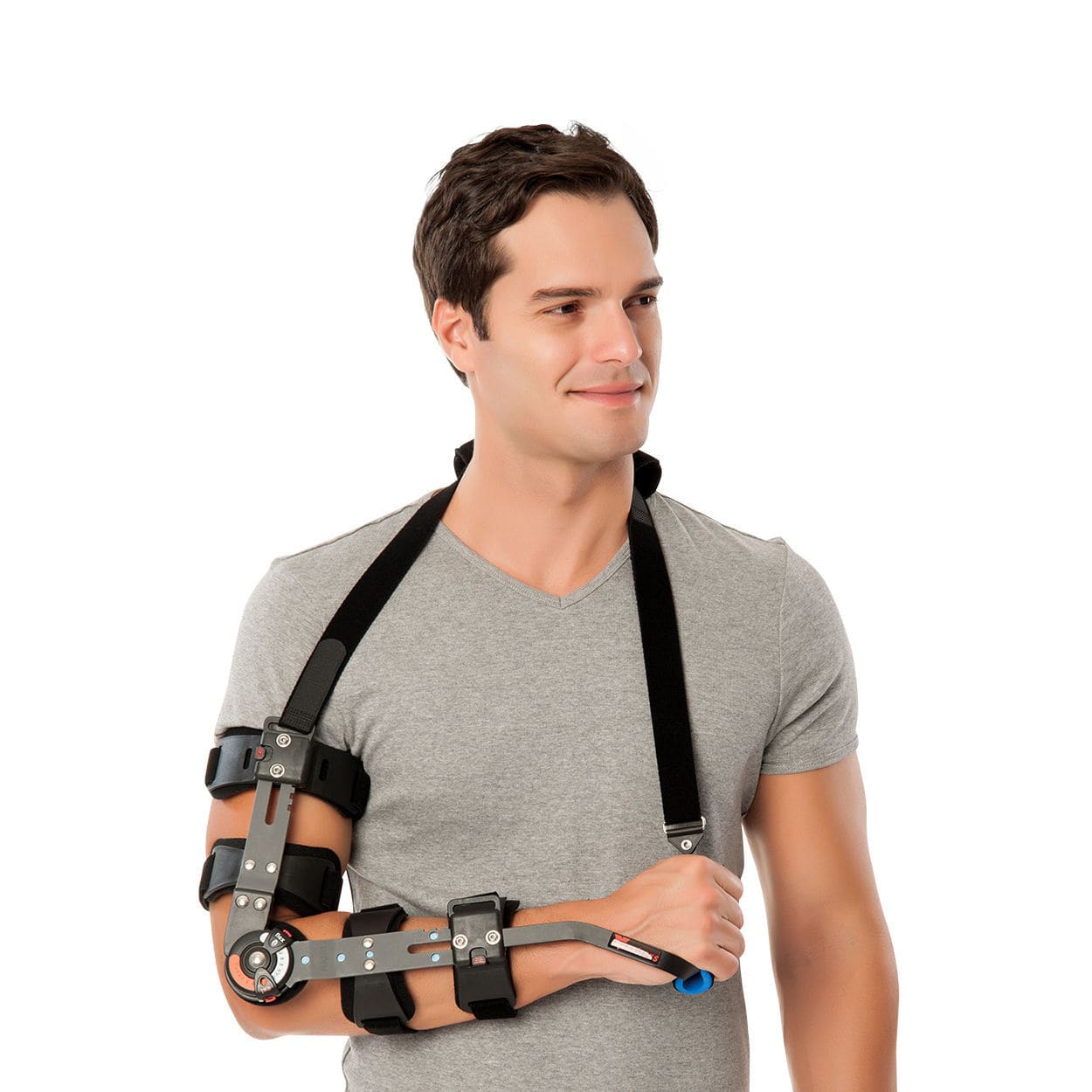 Elbow orthosis - 859 - Variteks Ortopedi - articulated / with handle