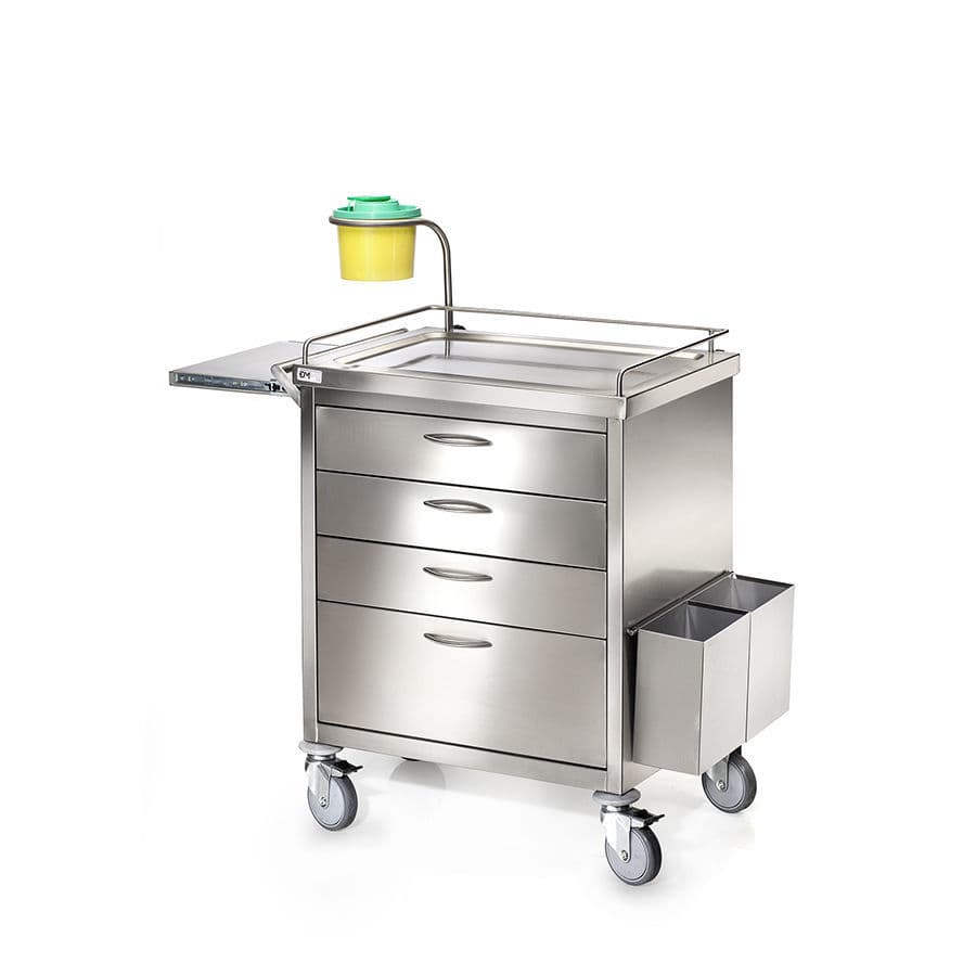 Medical trolley - D-23-1 - DEMERTZI M & Co - for medicine / stainless ...