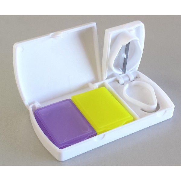 Pill box with tablet cutter - PC2 - ENVASES FARMACEUTICOS