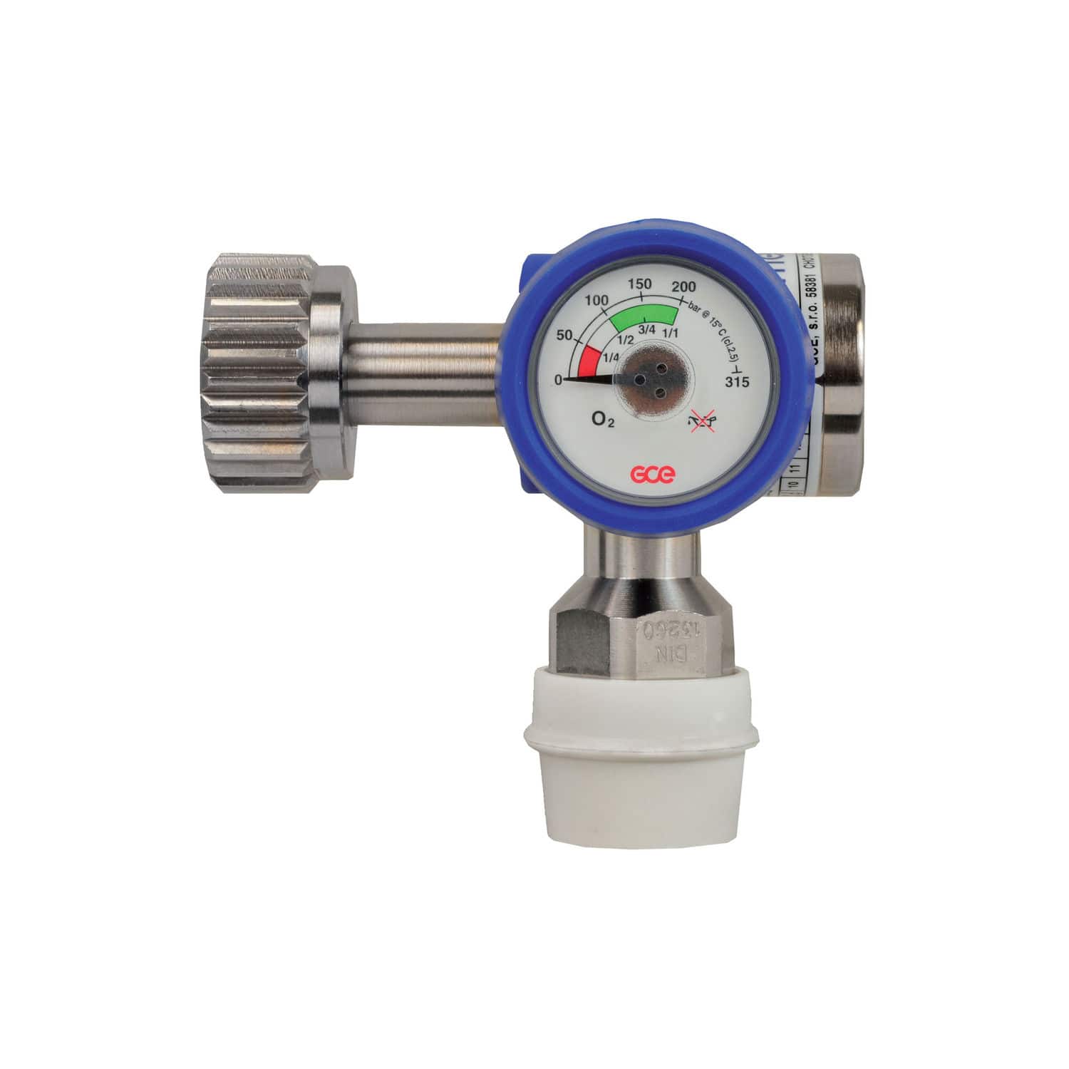 Air pressure regulator - MEDIREG® II - GCE Group - O2 / N2O / helium