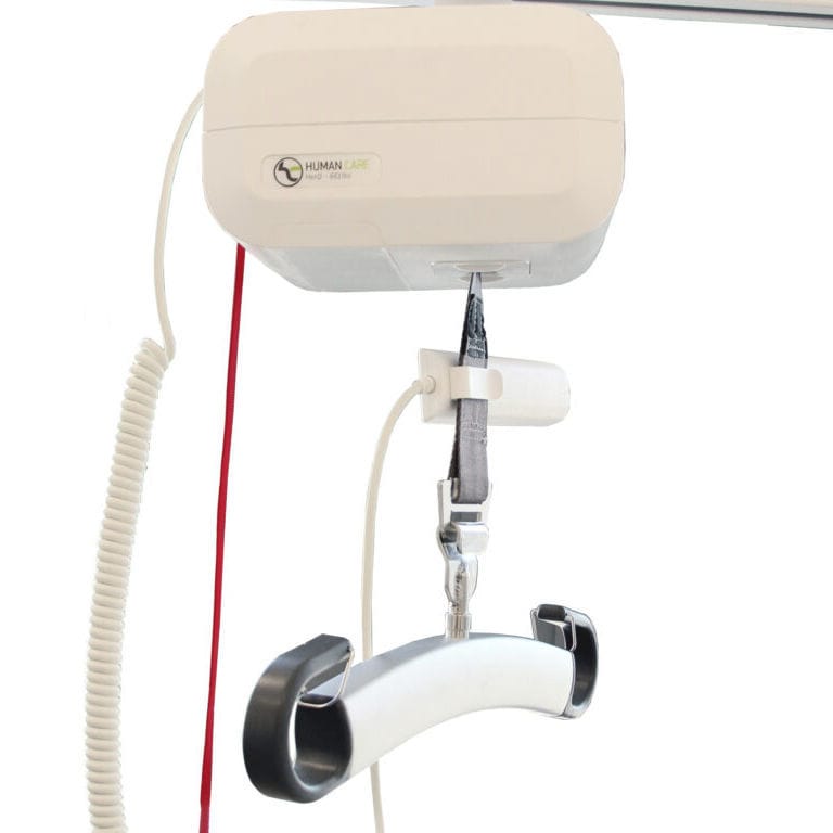 Electric patient lift - HeliQ - Human Care Group - rail-mounted / adult ...