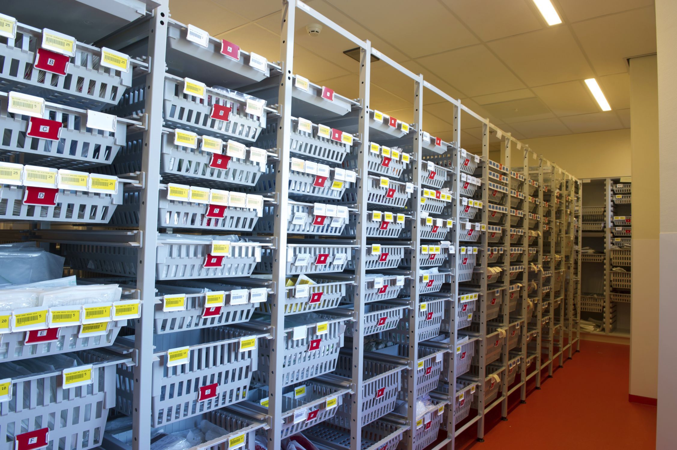 Modular shelving unit - MODUL-IT ISO 2 - MATTTEO - for basket storage ...